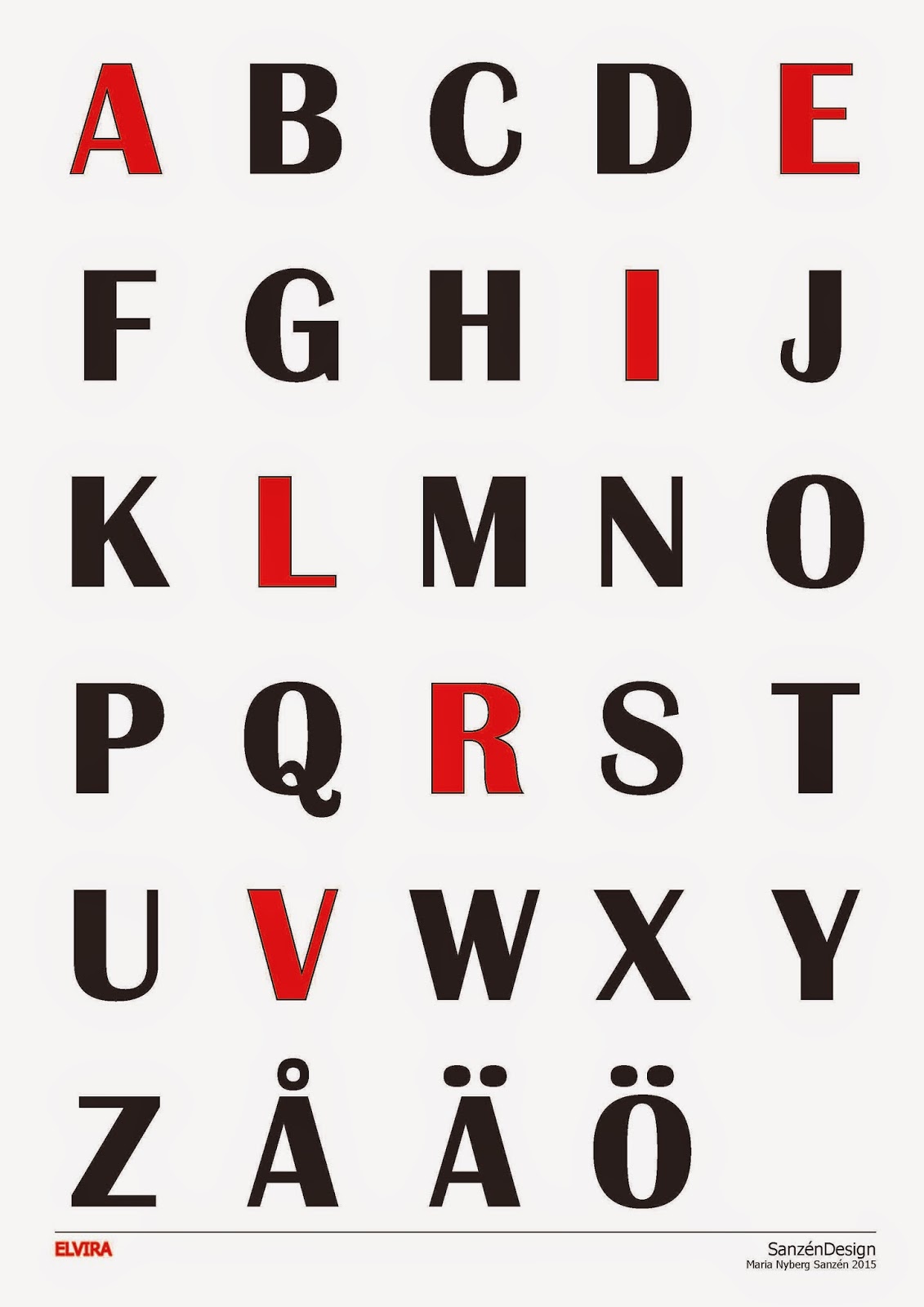 365 kreativa idéer: ABC-affisch med ord